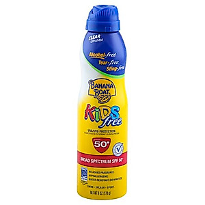 Banana Boat Kids Sport Sunscreen Spray SPF 50, 6oz | Kids Sunscreen Spray, Kids Sunblock Spray, Oxybenzone Free Sunscreen for Kids, Alcohol Free Sunscreen, Spray Sunscreen SPF 50, 6oz