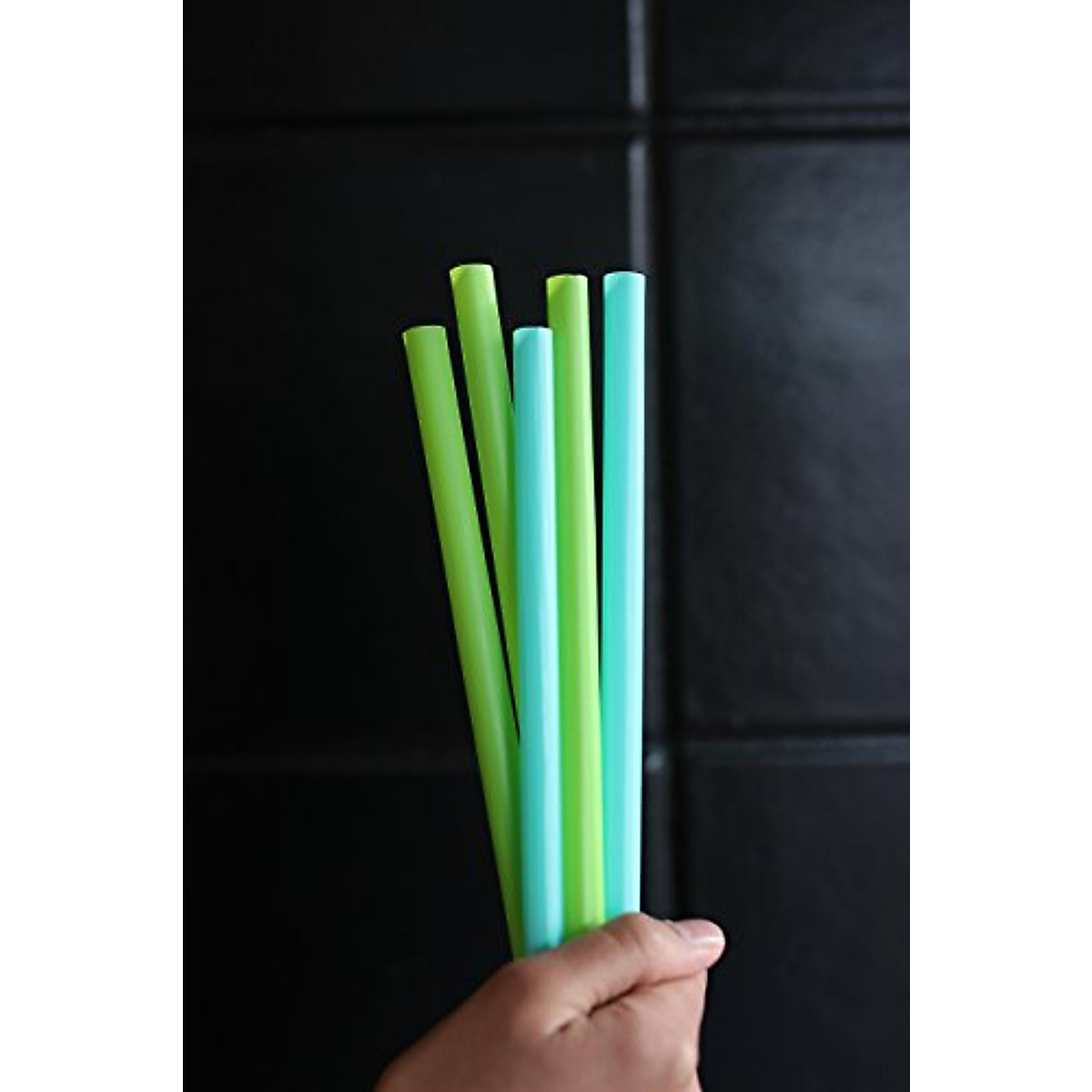 Karat C9060s 9" Boba Straws(10mm Diameter), Poly-Wrapped, Assorted Solid Colors (Case of 1600)