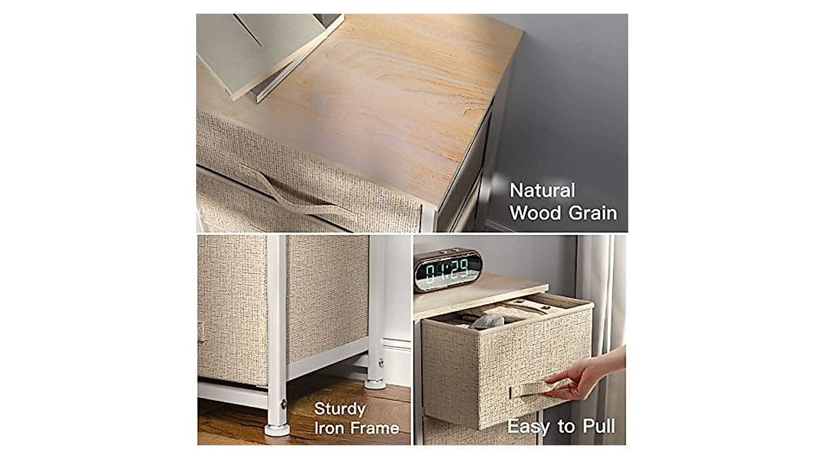 Pipishell 7 Drawer Fabric Storage Tower - Space-Saving Organizer