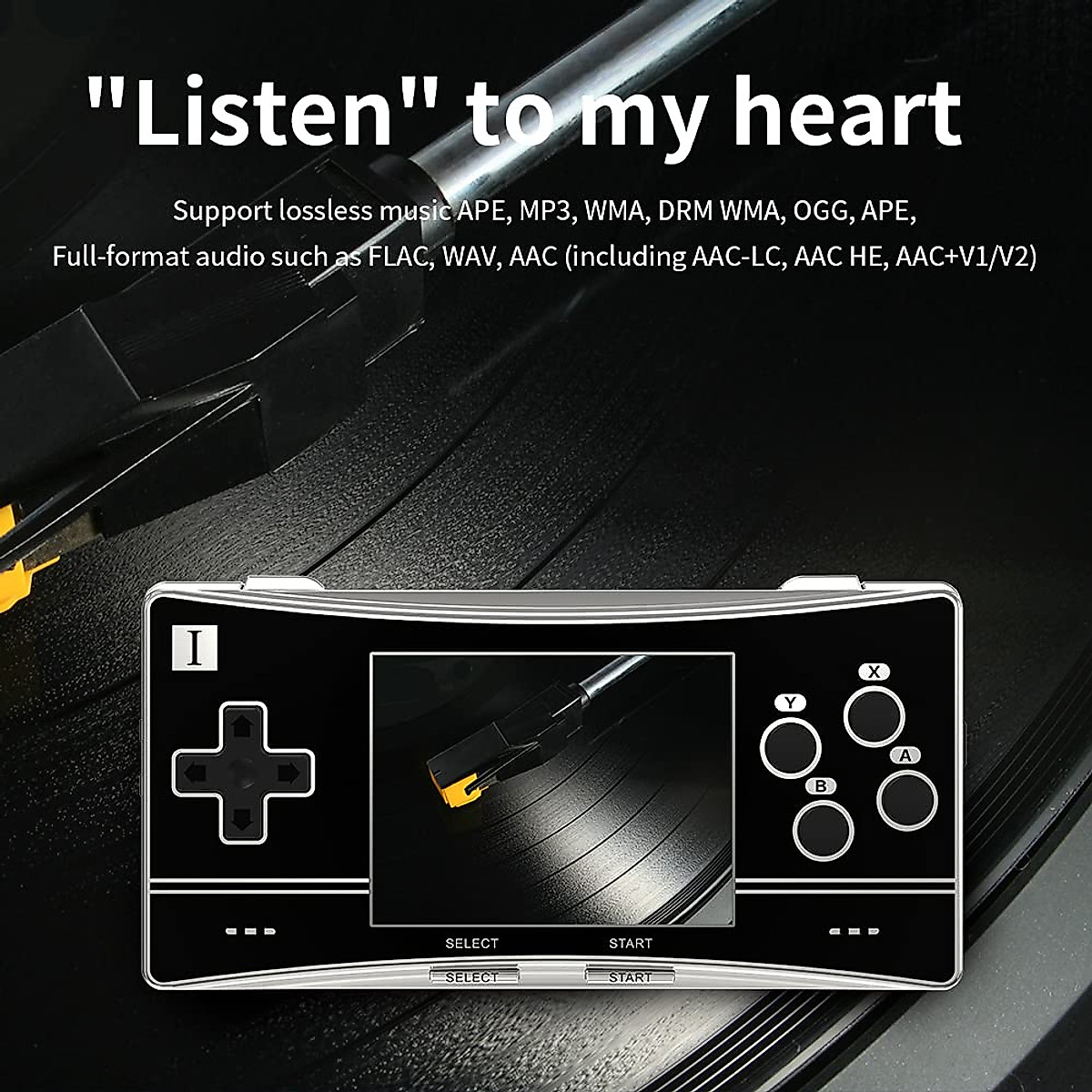 2021 Upgraded Opening Linux Tony System Handheld Game Console , Retro Game Console with 64G TF Card Built in 2500 Classic Games, Portable Video Game Console of 3 Inch IPS Screen (Black)