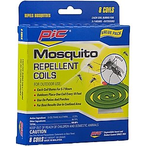 Pic C-8-24 8-Pack Mosquito Repellent Coils