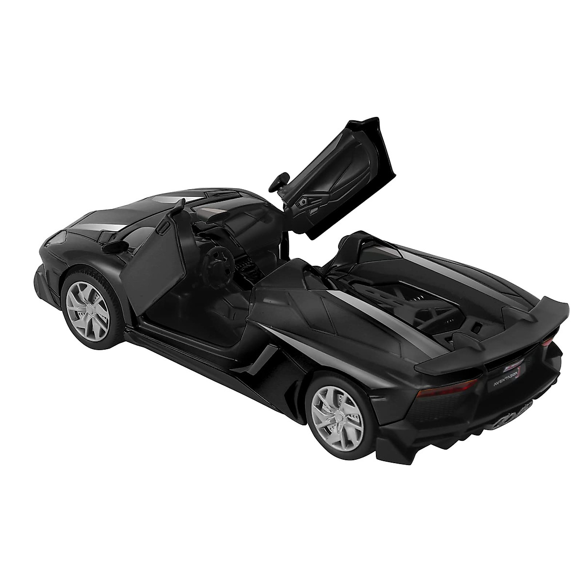 Toy Car 1/32 Roadster Metal Die-cast Model Car with Sound and Light for 3 4 5 6 7 Year Old Boy Toy (Black)