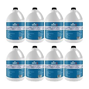CHAUVET DJ 1 Gallon of Fog Smoke Juice Fluid for Fog Machines (8 Pack) | 8 x FJU