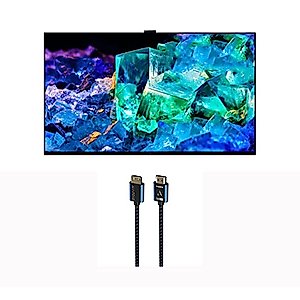 Sony XR55A95K 55" 4K BRAVIA XR HDR IMAX Enhanced Smart OLED TV with an Austere 5S-4KHD2-2-5M V-Series 2.5m Premium 4K HDR HDMI Braided Cable (2022)