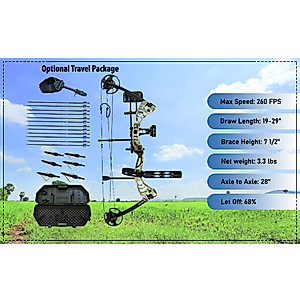 SAS Scorpii 55 Lb 32" Compound Bow (Black)
