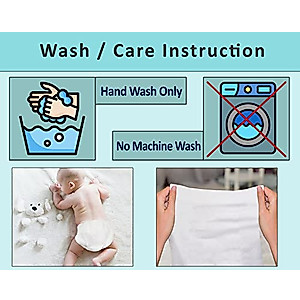 Ruvanti 6 Pack, 3 Ply Birdseye Prefold Cloth Diapers for Babies, Newborn Baby, 100% Cotton Reusable Diapers, 13x19 Burp Clothes for Baby,Toddler, Cloth Diaper Inserts for Overnight, Hand Wash only.