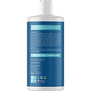 Biotin Hair Shampoo for Thinning Hair - Volumizing Biotin Shampoo for Men and Womens Dry Damaged Hair - Sulfate Free Shampoo with Biotin and Moisturizing Essential Oils over 95% Natural Derived