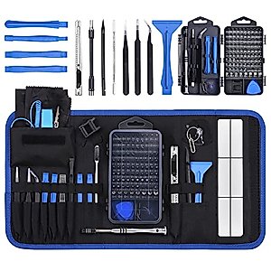 Computer Repair Tool Kit, Laptop Opening Tool, 135 IN 1 Professional PC Repair Tool, with 98 Magnetic Bit and 37 Practical Repair Tools, Compatible for MacBook, Tablet, iPhone, PS4, Xbox Controller