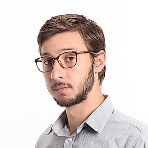 LifeArt Blue Light Blocking Glasses, Anti Eyestrain, Computer Reading Glasses, Gaming Glasses, TV Glasses for Women and Men, Anti Glare (Tortoise, No Magnification)