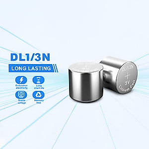 Synergy Digital Dog Collar Battery, Compatible with Dogwatch R7 Dog Collar Combo Pack Includes: 2 x DL13N Batteries