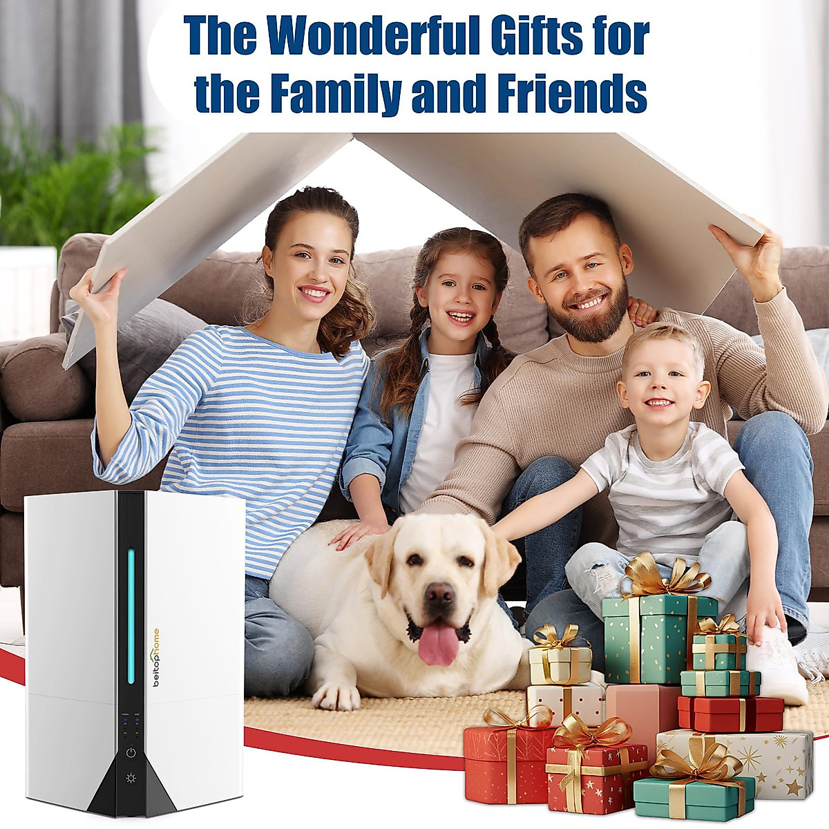 7L Humidifiers for Bedroom Large Room, Cool Mist Humidifier for Baby and Plants, with Oil Diffuser and Nightlight, Top Fill Design, Adjustable Mist, Timer Humidifiers, Quiet, White