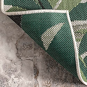 nuLOOM Fela Floral Jungle Indoor/Outdoor Area Rug, 8' x 10', Green