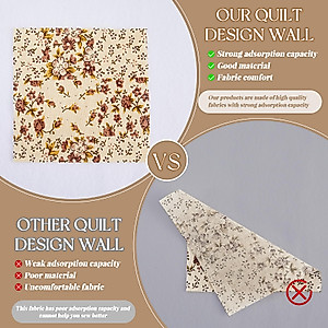 Buryeah 1 Pieces Quilt Design Wall Fabrics 72 in x 60 in Fabrics for Quilters Design Wall Quilting Wall Fabric Sewing Quilting Supplies for Quilt Fabrics Craft Sew Display Wall Double Sided Fleece