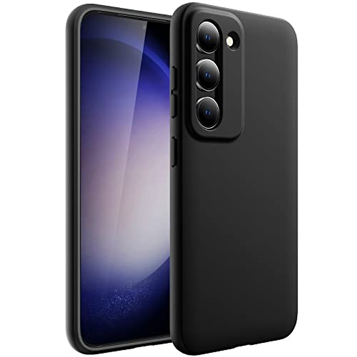 JETech Slim Fit Case for Samsung Galaxy S23+ / S23 Plus 5G 6.6-Inch, Soft TPU Thin Protective Phone Cover with Matte Finish, Shockproof (Black)