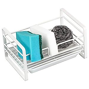 Sponge Holder, Tomorotec Sponge Drain Rack Holder Kitchen Storage Basket for Kitchen and Bathroom Kitchen Sink Caddy Sink Hanging Storage Box