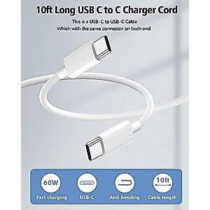 iPhone 15 Pro/15 Pro Max Charger, 35W USB C Charger Block with 10ft USB-C to C Fast Charing Cable for iPhone 15/15 Pro/15 Pro Max/15 Plus, iPad Pro 12.9/11, iPad Air 5/4, iPad 10