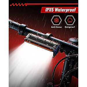 POSUGEAR Bike Lights Accessories for Night Riding, Rechargeable Bicycle Light Front and Back, LED Headlight Tail Rear light Reflectors for Adults Kids Road Mountain Electric Ebike BMX MTB Mini Cycling