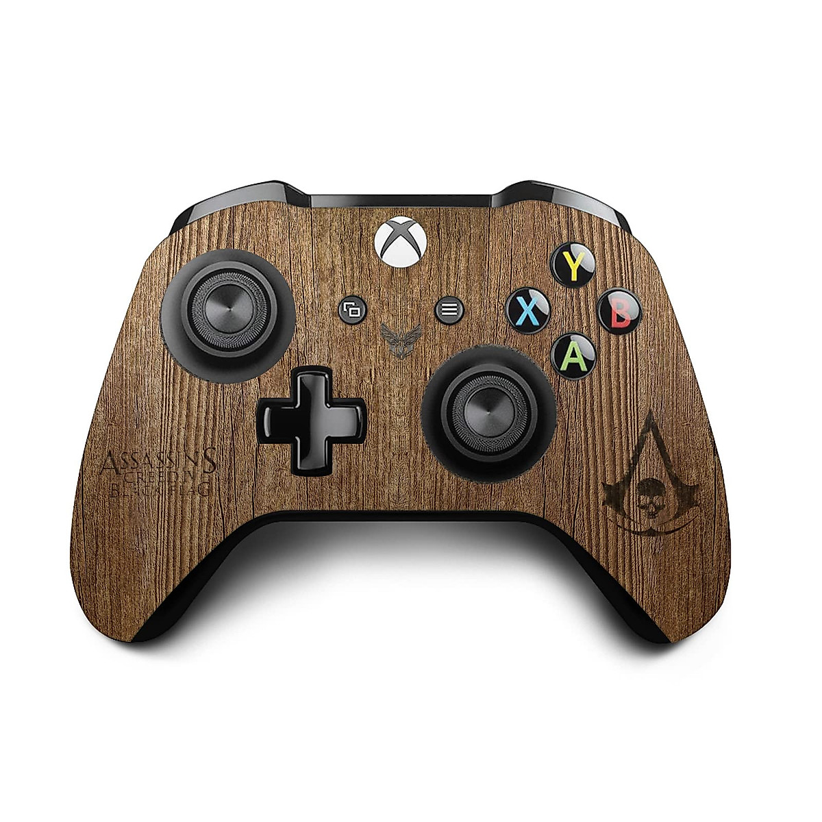Head Case Designs Officially Licensed Assassin's Creed Wood And Metal Chest Black Flag Graphics Vinyl Sticker Gaming Skin Decal Cover Compatible With Xbox One X Console and Controller Bundle