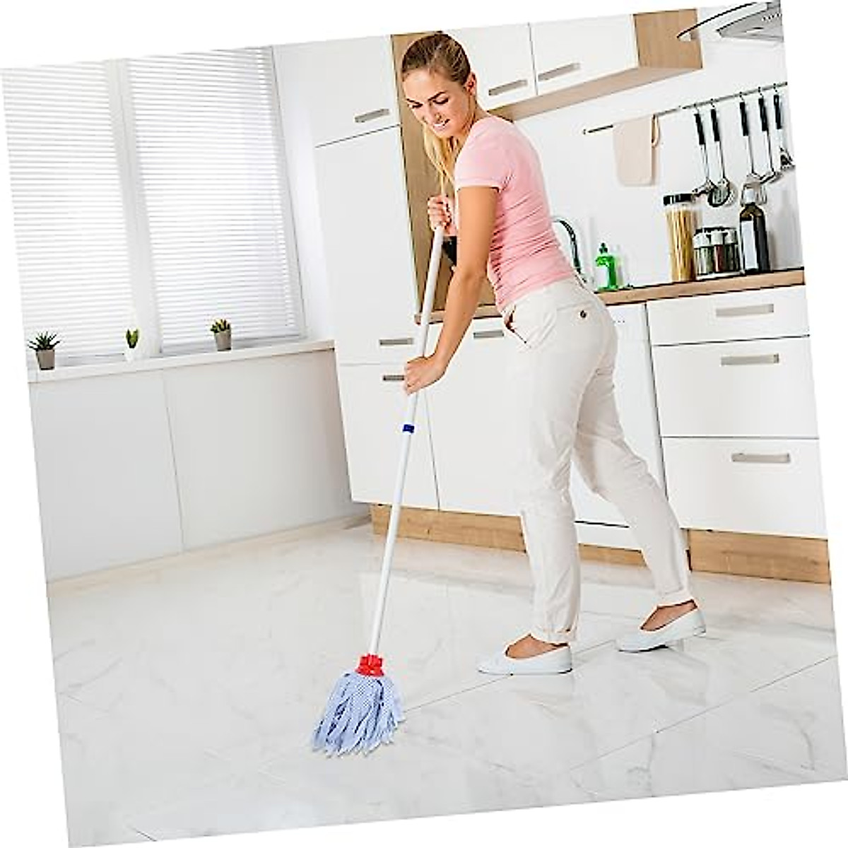 Hemoton 2pcs Mop Replacement Head Commercial Mop Microfiber Mop Sponge Mop Floor Cleaning Tool Mop Head Refill Cotton Floor Cleaning Practical Mop Cloth Mop Head Replacement Wipe The Floor
