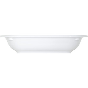 Carlisle FoodService Products Plastic Recatangle Baker Server Rectangular Dish for Home and Restaurant, Melamine, 28 Ounces, White, (Pack of 12)