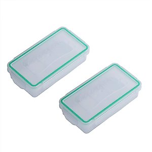 Zerone Storage Case for 18650 Batteries, 2 Pcs Wear-Resistant Hard Plastic Waterproof Battery Storage Boxes Portable Battery Container Protector