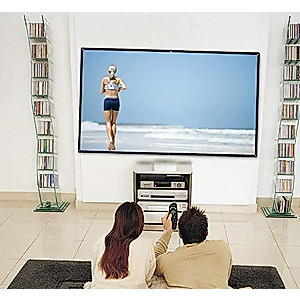 180 Inch Outdoor Projector Screen, WRLSUN HD 16:9 Large Folding Portable Home Theater Movie Screen for Camping/Office/Party/Double Sided Projection