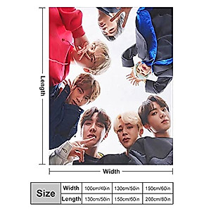 Super Soft Blanket Throw Bedding Flannel Fleece Blankets Fuzz Comfortable for Bed Sofa Kids and Adults 50"x40"