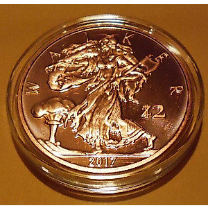 UNCIRCULATED COPPER ZOMBUCKS WALKER .999 FINE COPPER - ZOMBIE APPROVED by REEDERSONG