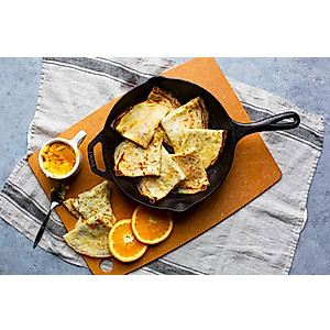 Lodge Chef Collection 10 Inch Cast Iron Chef Style Skillet. Seasoned and Ready for the Stove, Grill or Campfire. Made from Quality Materials for a Lifetime of Sautéing, Baking, Frying and Grilling