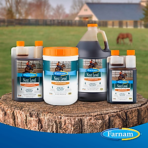 Farnam Next Level Horse Joint Supplement for Horses & Dogs, Helps Maintain Connective Tissue to Ease Joint Stiffness Due to Daily Activity, 32 oz, 32 Day Supply