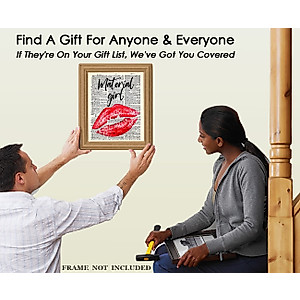 Positive Affirmations Wall Decor for Kids: "Material Girl" Madonna Dictionary Wall Art Print 8x10 Inspirational, Motivational Poster & Motivational Wall Art Office Decor for Men & Women