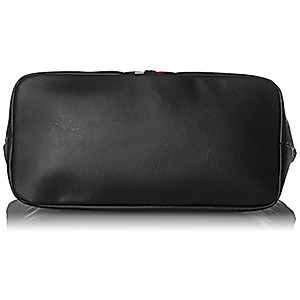 Tommy Hilfiger Women's Jaden Travel Tote Bag ,Black Polyvinyl Chloride