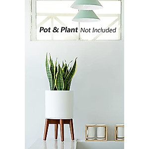 Mkono Plant Stand Mid-Century Modern Indoor (Plant and Pot NOT Included) Flower Holder Home Decor, Brown