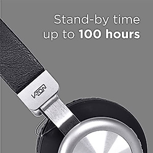 VZON Bluetooth Headphones, Lightweight Wireless Headphones with Microphone & Easy Controls, Over-Ear Headphones with Rechargeable Battery
