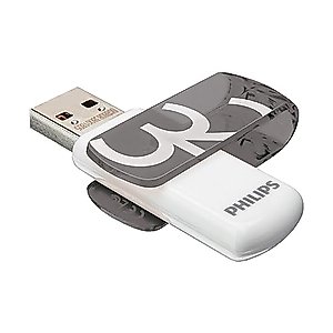 Philips FM32FD05B Vivid Edition 32GB USB Flash Drive - Grey/White