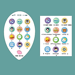 Little Bado Musical Cell Phone Toy for Baby Toddler Kids Over Two Years Old Early Learning Educational Mobile Phone Toys Gifts