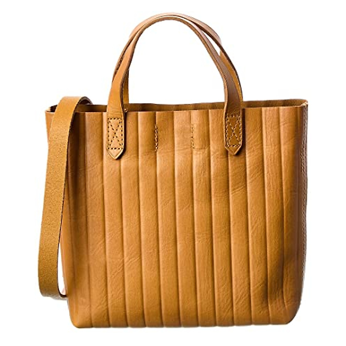 Madewell Mini Pocket Transport Tote - Bubble Pleat Golden Oak One Size