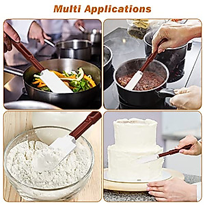 High-Temp Silicone Spatulas, Commercial Spatula 500°F Heat-Resistant Non-Stick Silicone Scraper, Set of 2 (10-Inch, NSF)