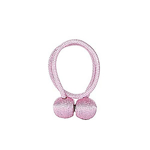 BalsaCircle 2 Pink Magnetic Tie Backs Metal Window Curtains Holdbacks - Wedding Reception Party Home Window Decorations Supplies