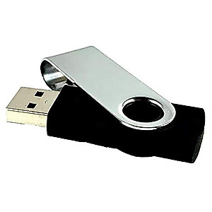 64GB Flash Drives (2 Pack Bulk - Black) 3.0 USB Memory Bundle with (2) Everything But Stromboli Lanyards & (3) White Labels for Pendrive/Flashdrive