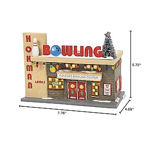 Department 56 A Christmas Story Village Hohman Lanes Bowling Lit Building, 5.75 Inch, Multicolor