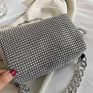 Elegant Evening Bag Glitter Rhinestone Handbag Underarm Bag Shoulder Bag for Daughter Girlfriend Birthday Party handbags