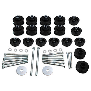 KF04060BK Body Mount Bushing Kit,Compatible with Ford F250 F350 Super Duty 2008-2016 2WD 4WD，Black