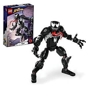 LEGO Marvel Venom Figure, 76230 Fully Articulated Super Villain Action Toy, Spider-Man Universe Collectible Set, Alien Toys for Boys and Girls