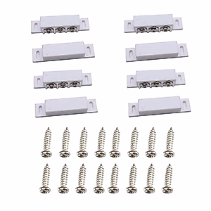 bnafes 4Sets Magnetic Reed Switch Normally Open Closed NC NO Door Alarm Window Security/Magnetic Door Switch/Magnetic Contact Switch/Reed Switch for GPS,Alarm or Other Device
