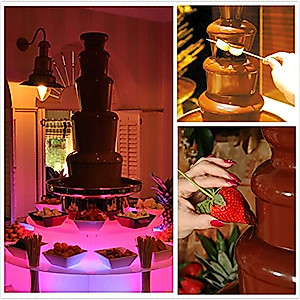 KELUNIS Chocolate Fondue Fountain for Party, Melting Chocolate Waterfall Machine with Warming Function Works 12Hours Continuously 4/5/6/7 Tiers Commercial Use,5 Tier