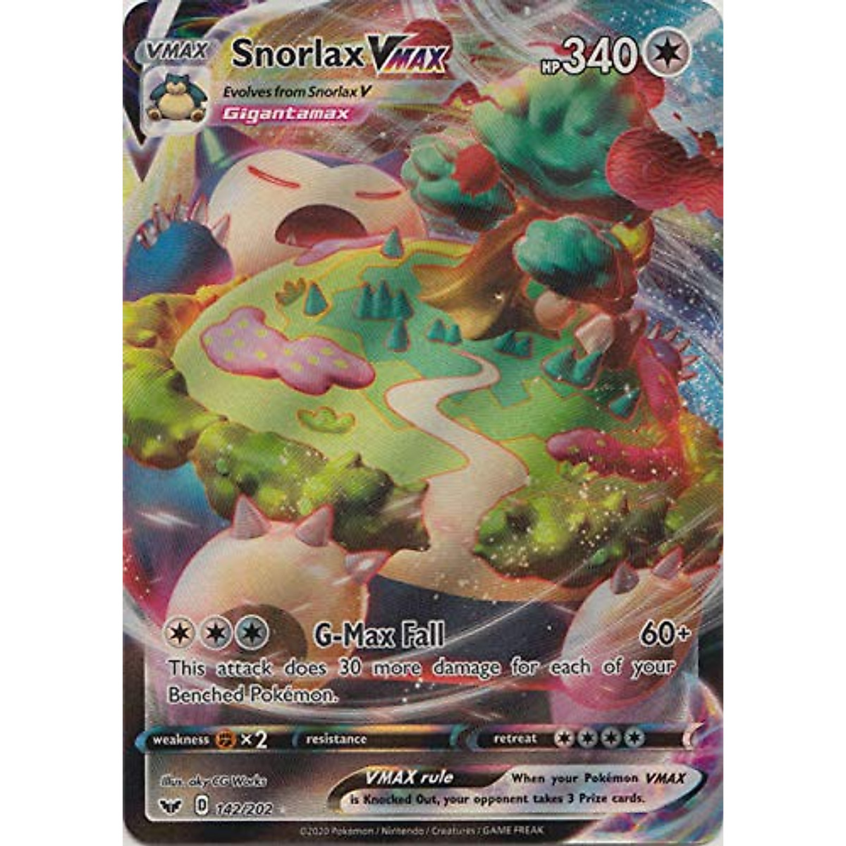 Pokemon - Snorlax VMAX - 142/202 - Sword and Shield