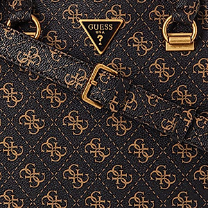 GUESS Alexie Girlfriend Satchel, Brown Logo