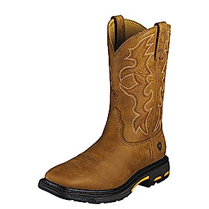 Ariat Workhog Wide Square Toe Work Boot – Men’s Leather, Square Toe Work Boot