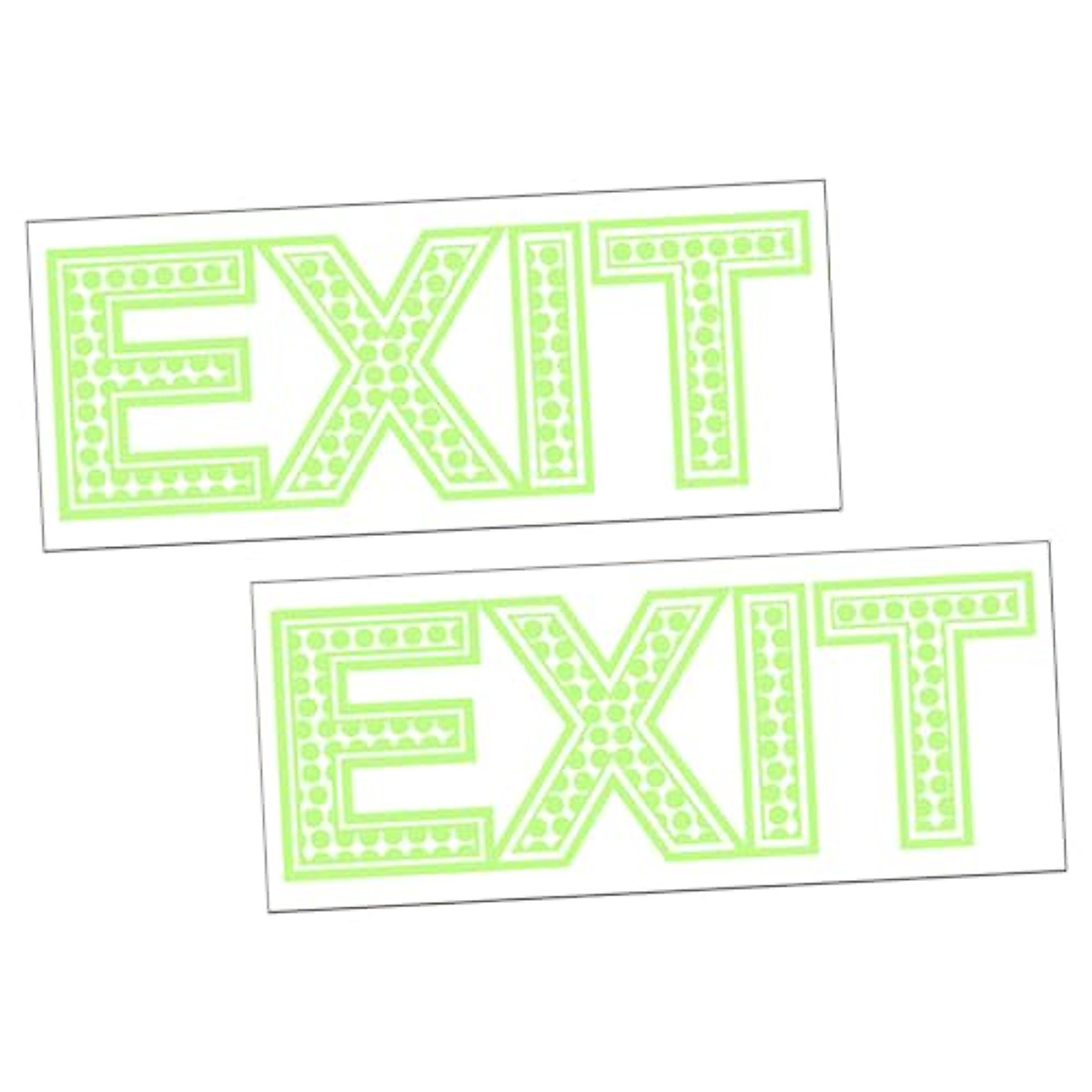 ARTIBETTER 3sets Export Sticker Signs Stickers Exit Decals Protection Sticker Exit Sticker Way Indicator Sticker Sign Sticker Shopping Mall Exit Decal Glowing Sticker Mall Supplies 2sheets*3